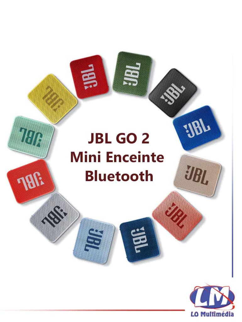 JBL GO 2 – Mini Enceinte Bluetooth - Lo-Multimedia