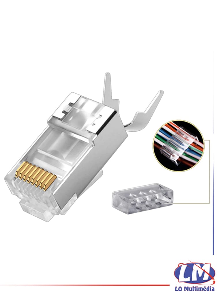Connecteur RJ45 Cat.7 22 à 23 AWG 1,6 mm - Lo-Multimedia