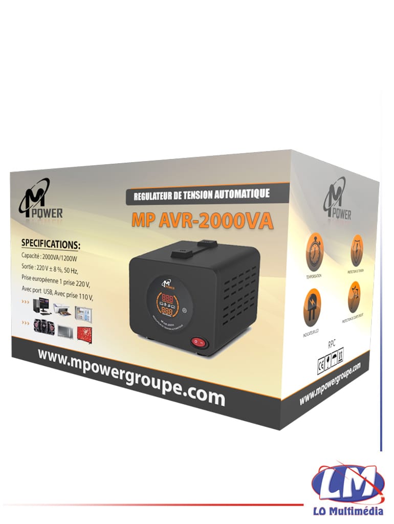 Regulateur MPower AVR 2000VA - Lo-Multimedia
