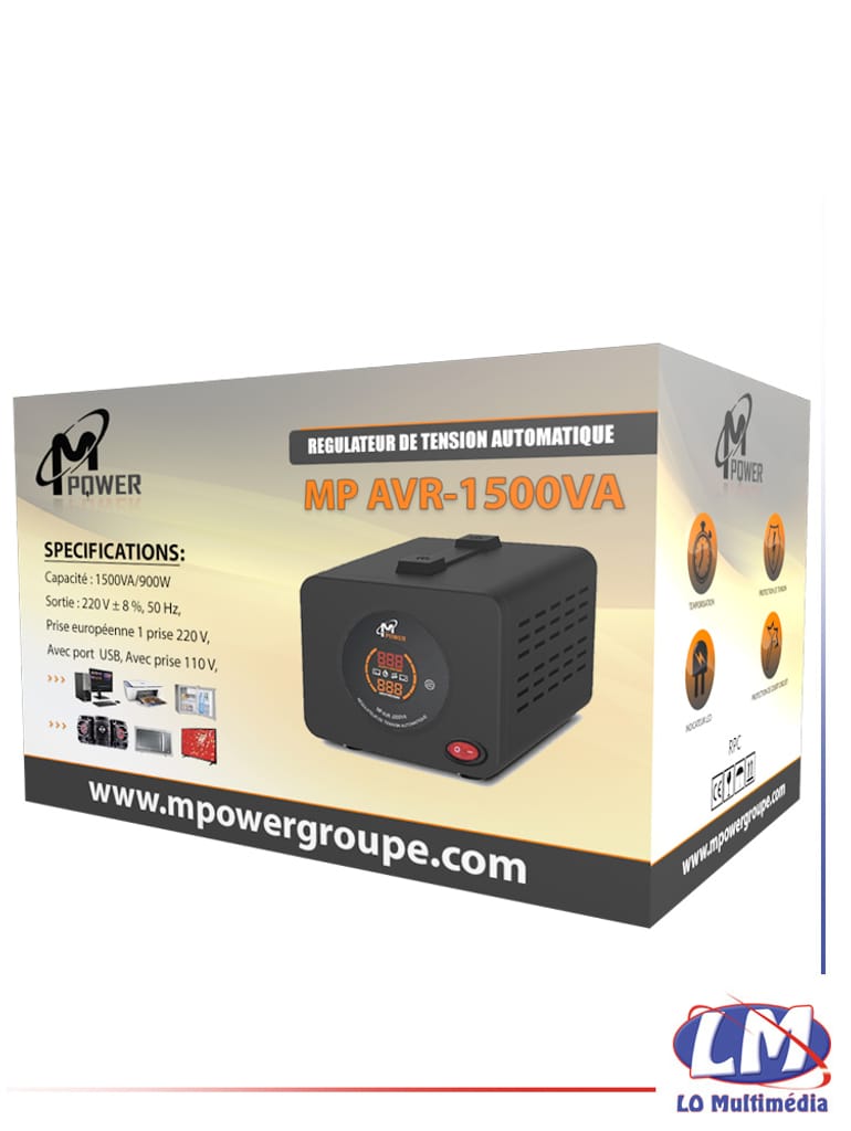 Regulateur MPower AVR 1500VA - Lo-Multimedia