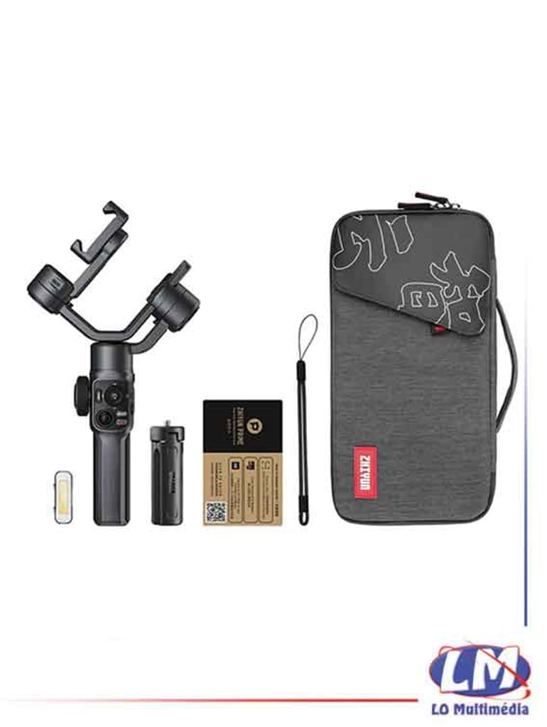 Stabilisateur smartphone Zhiyun Smooth 5 Combo - Lo-Multimedia