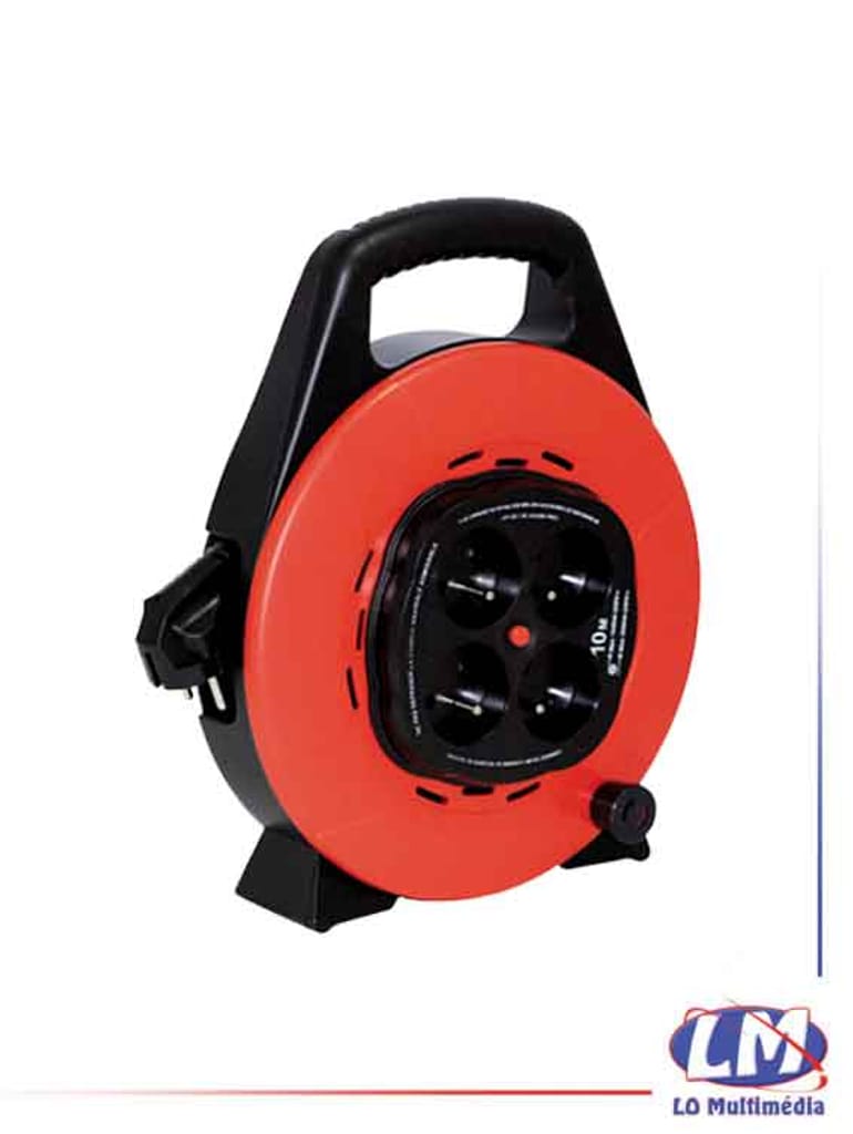 Rallonge Ingelec 1744 / 10m 4 prises 2P+T 10m - Lo-Multimedia