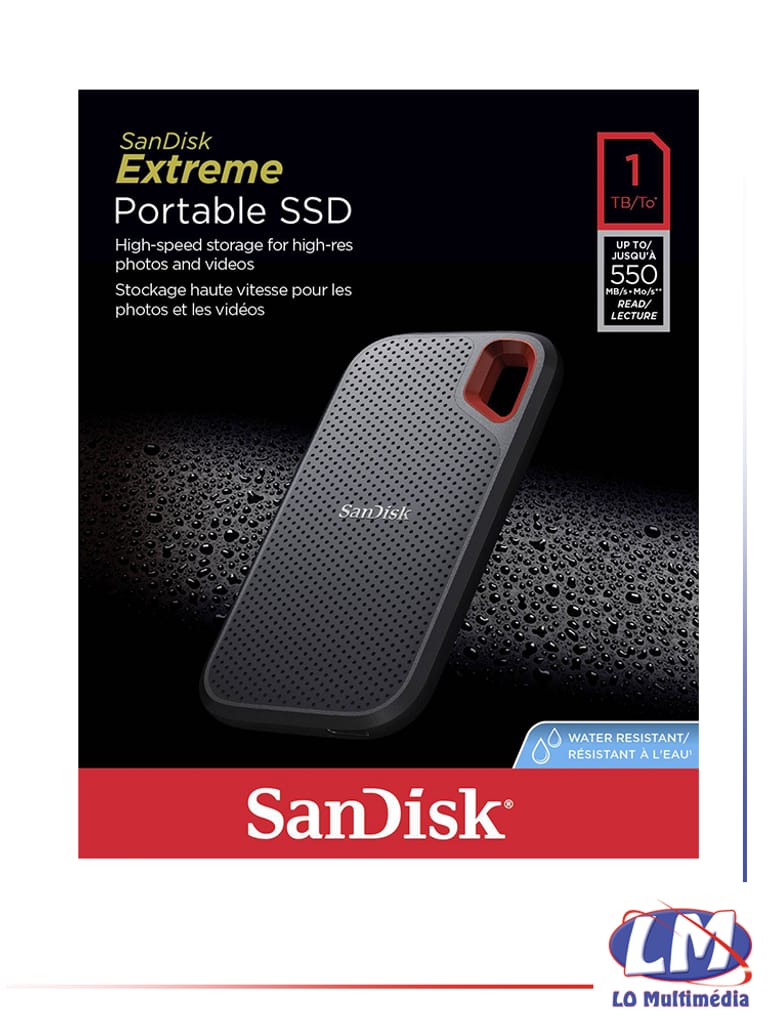 Disque dur sandisk ssd E61 1 TERA - Lo-Multimedia
