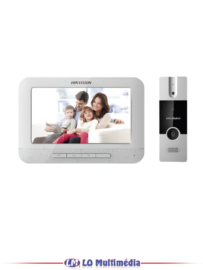Hikvision DS-KIS203 HD Video Doorbell Intercom Kit - Lo-Multimedia Hikvision DS-KIS203 HD Video Doorbell Intercom Kit - Lo-Multimedia