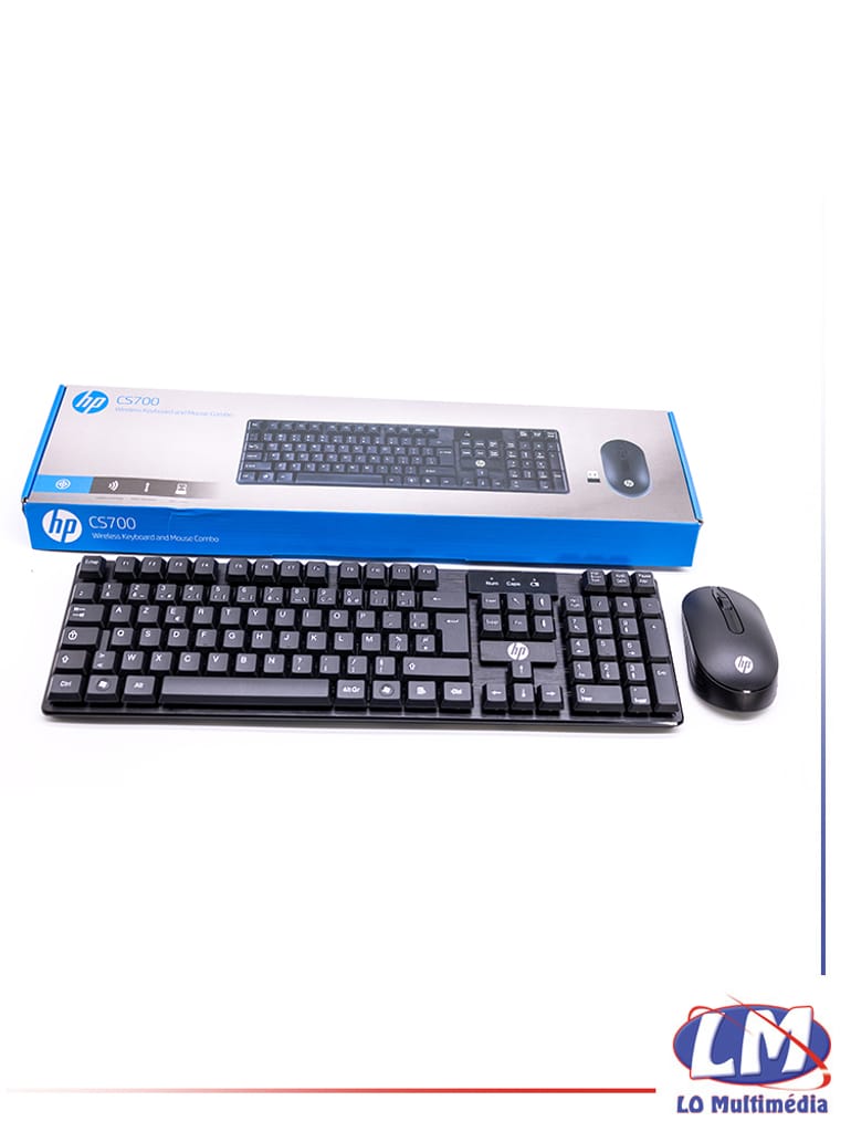 Clavier sans fil HP avec souris CS 700 - Lo-Multimedia