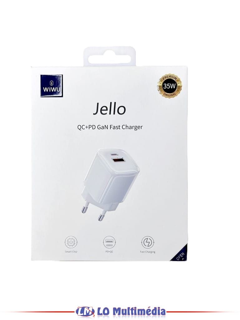 WIWU JELLO 35W QC+ PD GAN FEAST CHARGE WI-U032 EU - Lo-Multimedia