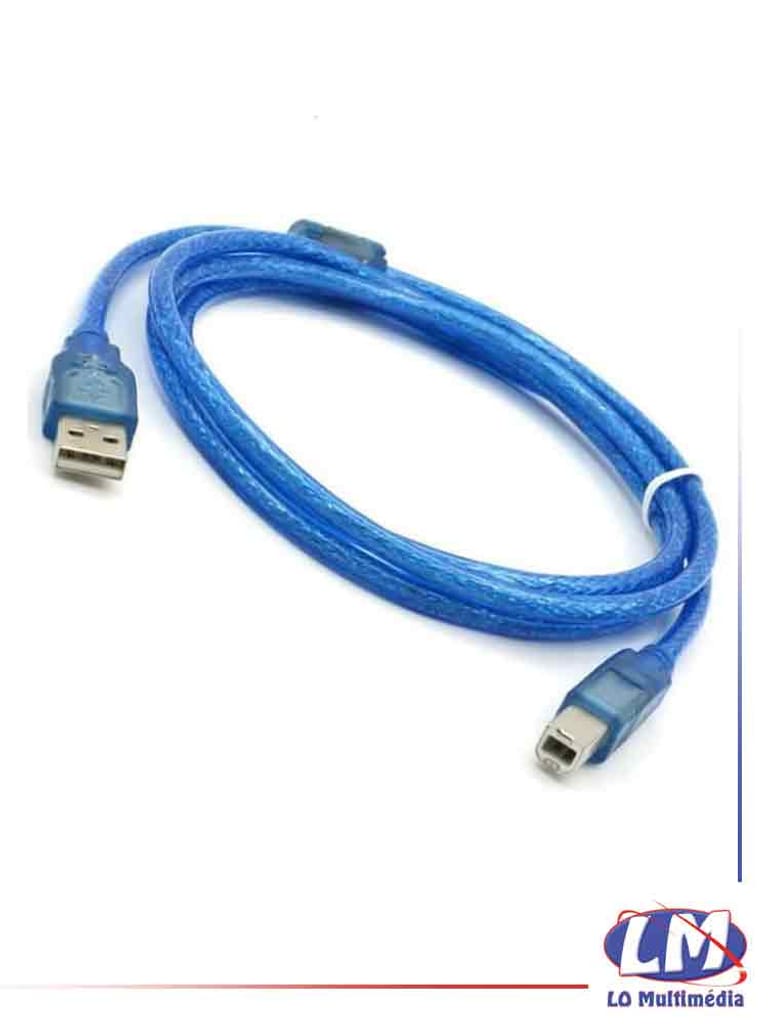Cable USB imprimante 1m50 - Lo-Multimedia