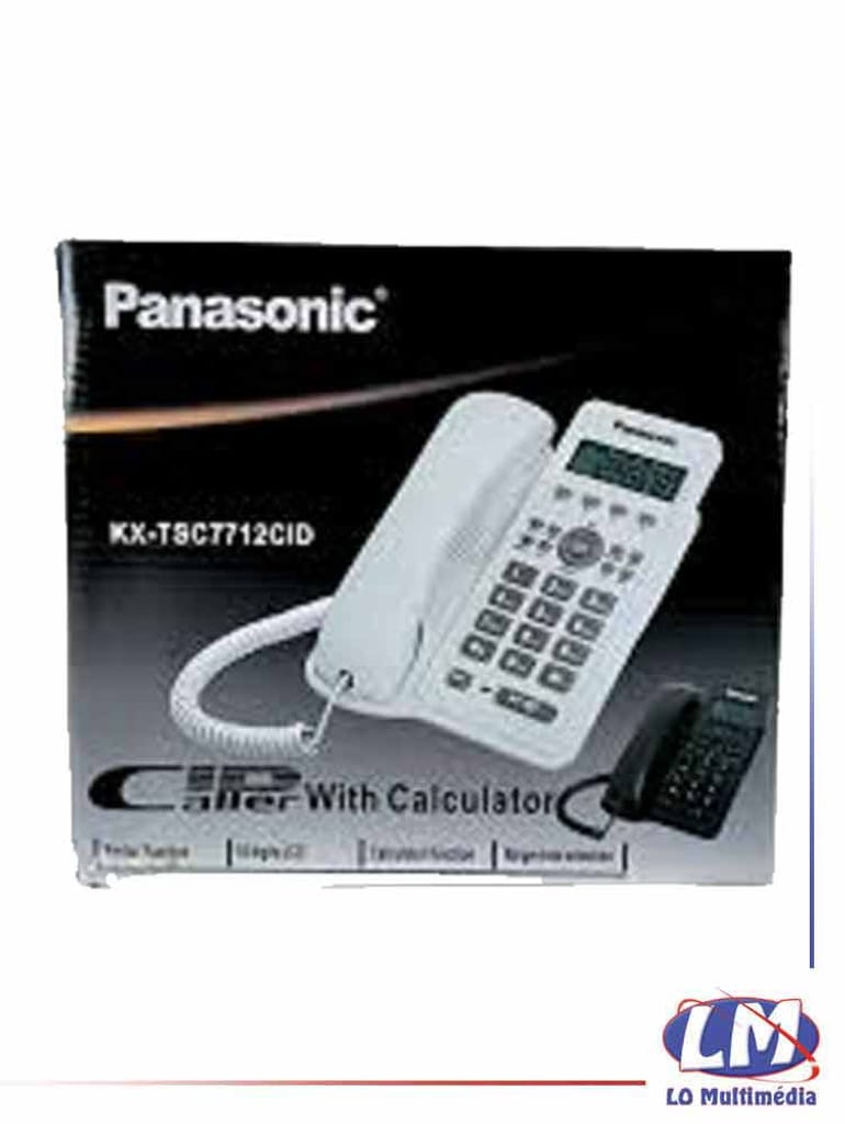 Téléphone Fixe Panasonic KX-TSC7712CID - Lo-Multimedia